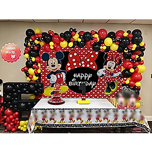 WRQ Baby Shower Mouse Party Backdrop Boys and Girls Photography Background 1 Birthday Birthday Party Decoration Supplies 7x5ft
