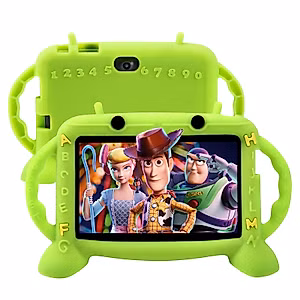 MengDash Kids Tablet, 7 inch Tablet for Kids 2-10, Educational Learning Toddler Tablet Android 11, 3GB RAM+32GB ROM Storage, Google Play YouTube, Baby Girl boy Gift