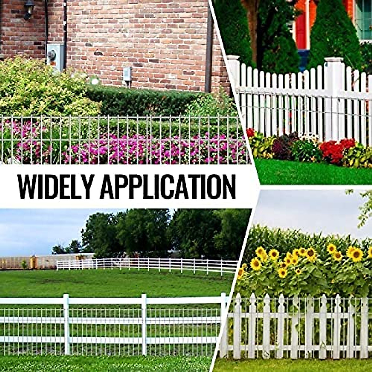 Animal Barrier Dog Fence,Spike spacing no dig Underground Decorative Garden Fencing, Ground Stakes for Cats Rabbits Critters, Under Fences for Patio Yard Outdoor,15 Pack