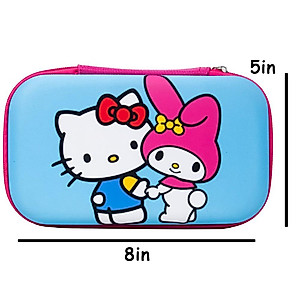 Knextion Inc Personalized Molded Pencil Cases for Back to School (Kitty Blue)