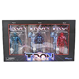 DIAMOND SELECT TOYS San Diego Comic-Con 2021 Exclusive Tron Deluxe Action Figure Box Set, Multicolor
