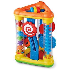 Kidoozie Activity Triangle - Development Learning Toy with Different Textures and Colors for Infants and Toddlers Ages 9-24 Months - Great for Visual Development and Sensory Exploration!
