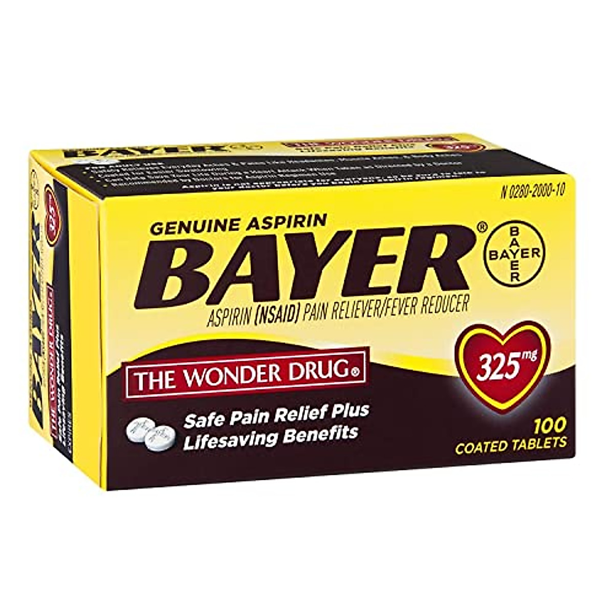 Bayer 325mg Tabs Size 100ct Bayer 325mg Tabs 100ct Ea