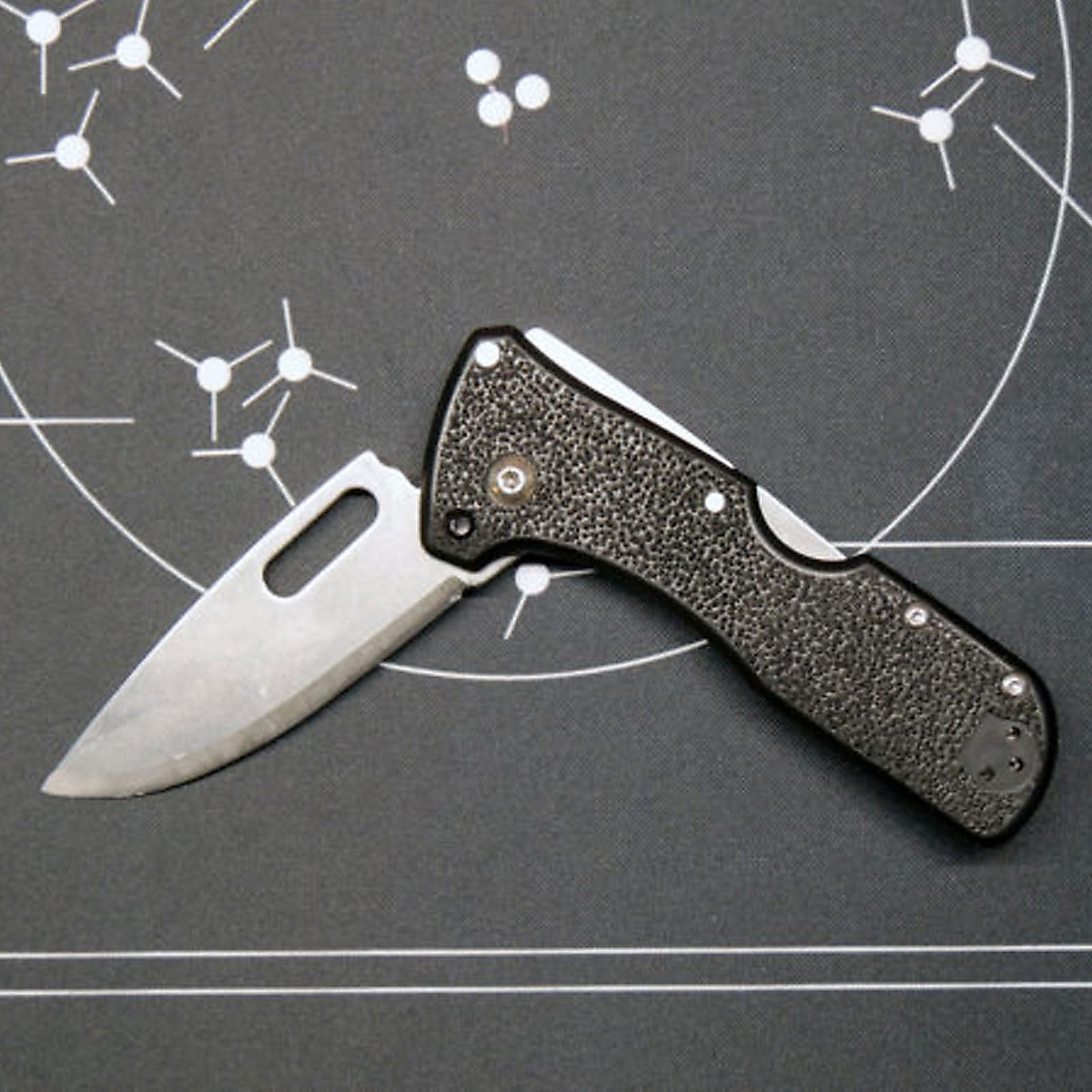 Cold Steel Click N Cut Folder Durable Hunting & Hiking Steel 5 Oz Compact 7" Long Folding Knife with Strong Lock & 2 Interchangeable Blades - Blister Package