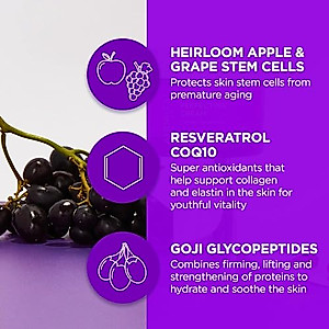 Andalou Naturals Goji Peptide Perfecting Cream, Age Defying Face Cream, Resveratrol CoQ10 Face Moisturizer, Supports Skin Collagen and Elastin & Helps Fight Fine Lines & Wrinkles, 1.7 fl oz