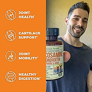 Glucosamine Chondroitin MSM Turmeric Boswellia - Joint Support Supplement. Antioxidant Properties. Helps with Inflammatory Response. Occasional Discomfort Relief for Back, Knees & Hands. 90 Capsules