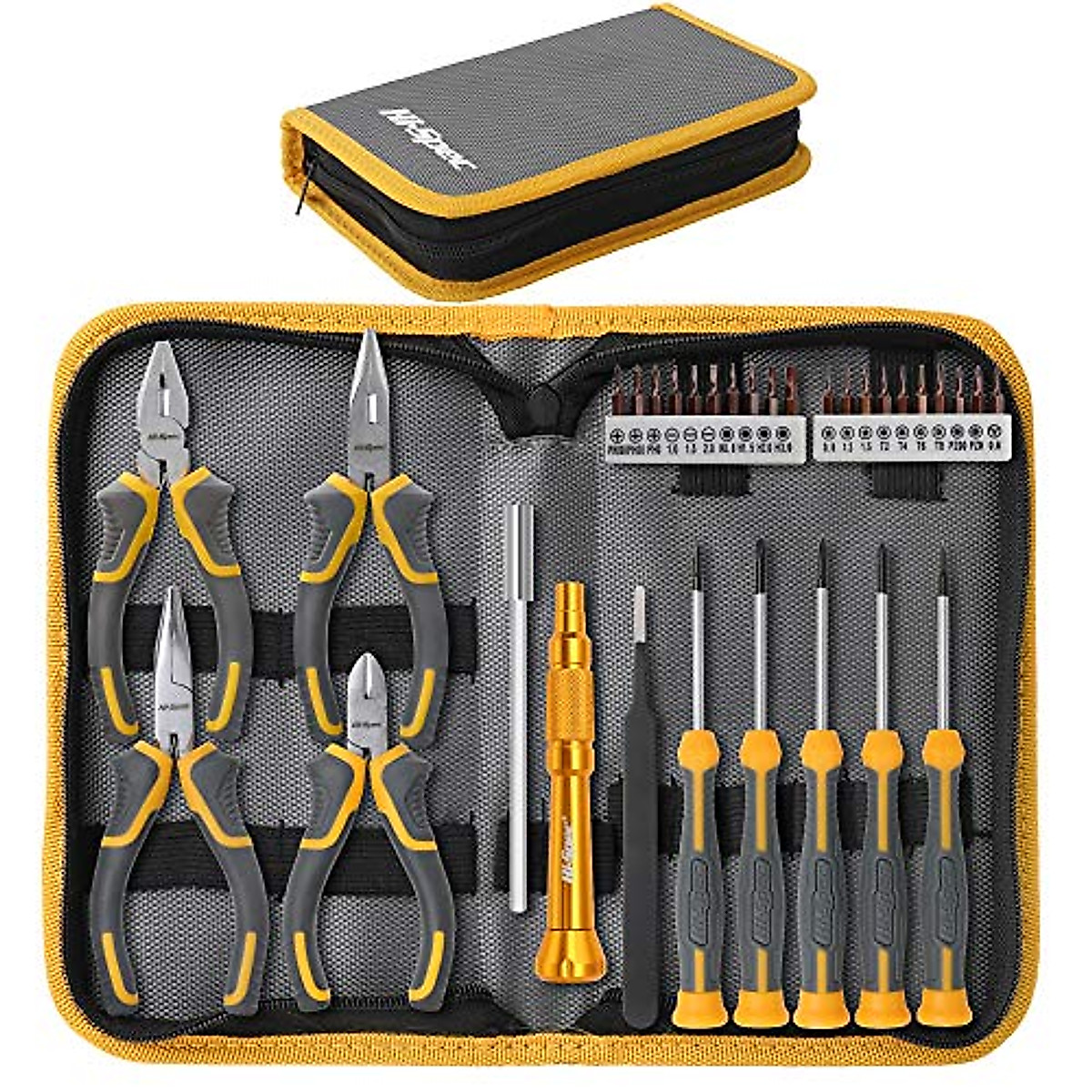 Hi-Spec 32pc Electronics Repair & Opening Tool Kit Set for Laptops, Phones, Devices, Computer & Gaming Accessories. Precision Small Screwdrivers with Pentalobe Bits for iPhones & MacBooks