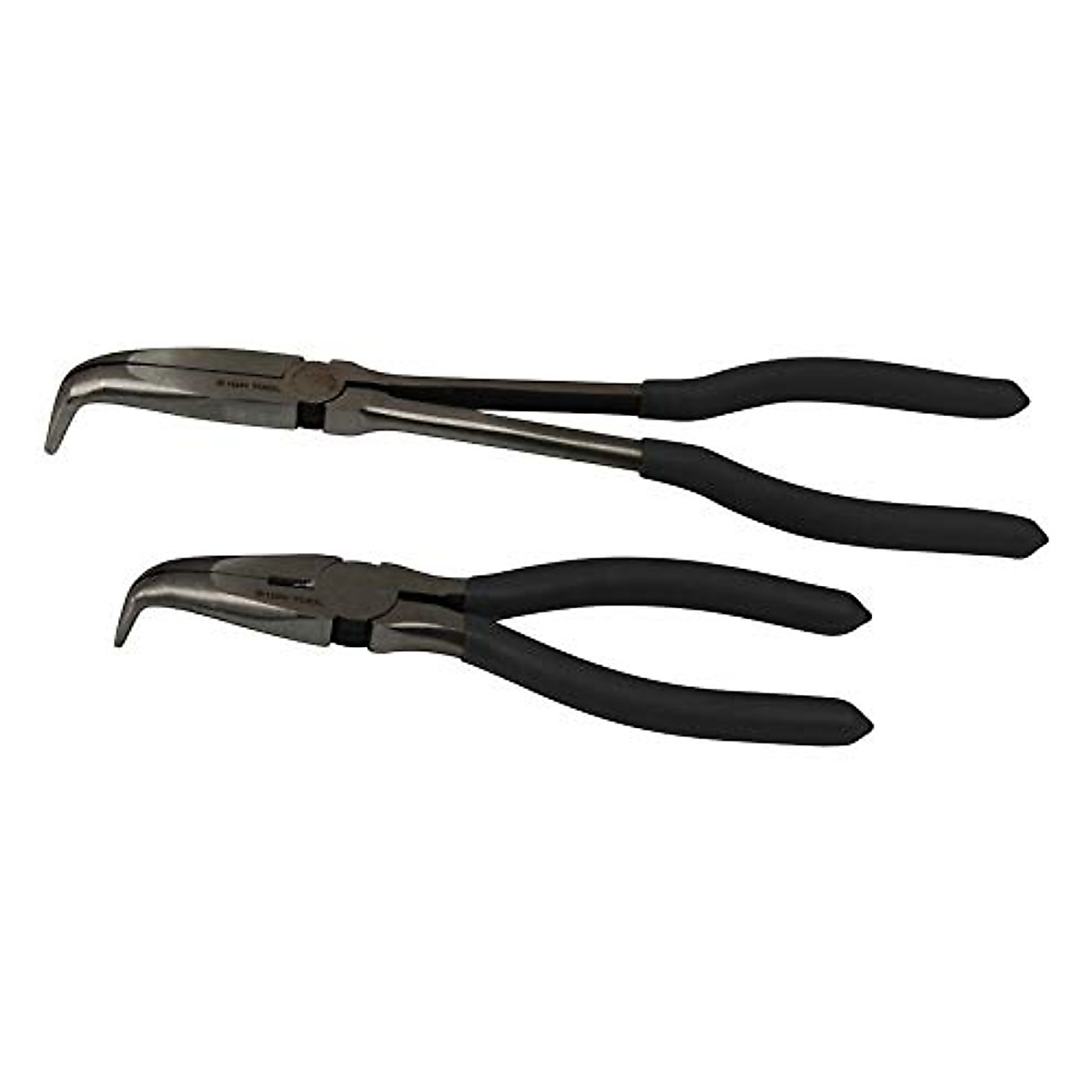 ION TOOL Angled Long Needle Nose Pliers Set – 11” & 7” 90 Degree Bent Nose Pliers, 2 Piece Set