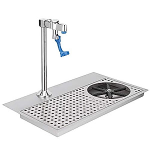 Natudeco Glass Rinser Commercial Automatic Cup Washer Bar Cup Cleaner with Faucet Drainer Gasket Cup,Washing Supply for Bars Coffee Shops and Restaurants