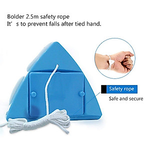 KOKITEA Double-Sided Window Cleaner Glass Wiper Magnetic Cleaning Tools, 5-Gears Adjustable Magnetic Glider Washing Brush Tools, for High-Rise Double Thick Glazed Windows Thickness 0.3"-1" (Blue)