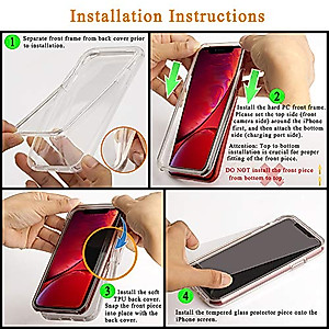FIRMGE for iPhone 11 Pro Case 5.8 Inch, with [2 x Tempered Glass Screen Protector] 360 Full-Body Coverage Military Grade Heavy Duty [Shockproof] [Scratch-Resistant] Phone Protective Cover- LK004