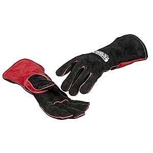 Lincoln Electric womens Jessi Combs Women s MIG Stick Welding Gloves, Black, Red, Medium Pack of 1 US