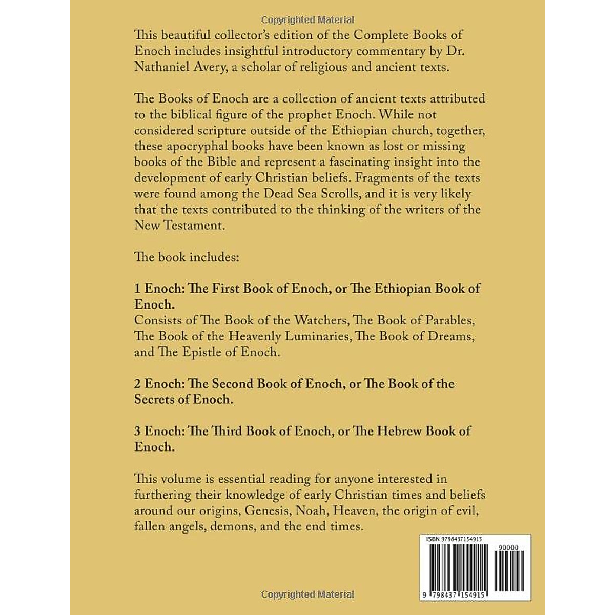 The Complete Books of Enoch (Annotated): Large Print Collectors Edition