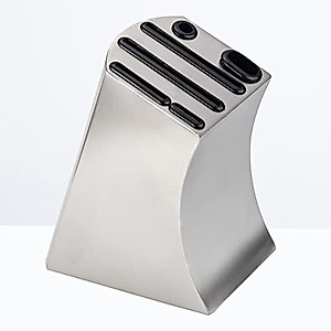 UPKOCH Storage Shelves Kitchen Utensil Holder 2pcs Block Home Knife Kitchen Storage Organizer Rack For Inserted Steel Stainless Restaurant Holder Storage Shelves Kitchen Utensil Holder