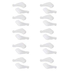 SAIGO Anti-slip Ear Hooks Holder Eyeglasses Retainers Silicone Glasses Temple Holders for Glasses Sunglasses 10 pairs, White