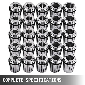 OrangeA 25 Pcs Collet Set ER32 Collet Chuck 1/16 inch-3/4 inch Holder Spring Collet Set for CNC Engraving Machine & Milling Lathe Tool (ER32)