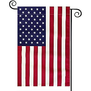 American Flag USA Garden Flag 12 x 18 - Patriotic Double Sided Small American Flags for Yard (American Garden Flag)