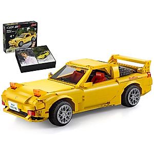 dOMOb Mazda RX-7 FD3S Car Building Kit – Initial-D 25th Anniversary – Realistic Model 1:12 Simulated Build – 1655 pcs Blocks – CaDA Bricks Toys for 8+ Age Kids & Adults – for Boys, Hobbyist, Collector