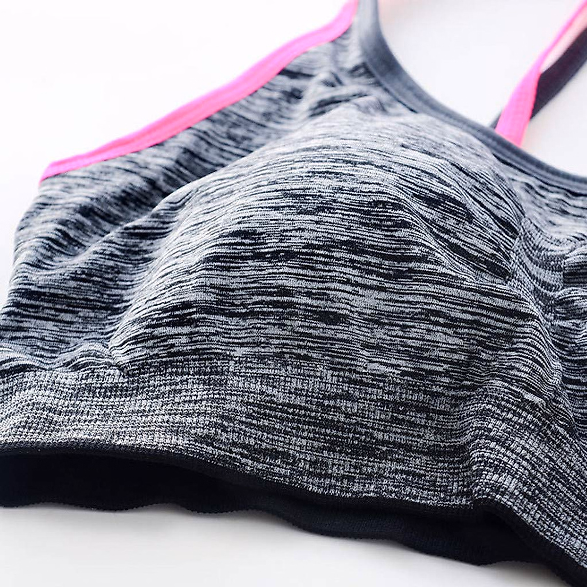 Bra for Women,JFLYOU Ladies Removable Padded Sports Bras Lingerie Support Workout Yoga Bra(Hot Pink,XX-Large)