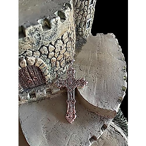 Jewelry Trends Sterling Silver X-Large Medieval Fleur de Lis Gothic Cross Pendant
