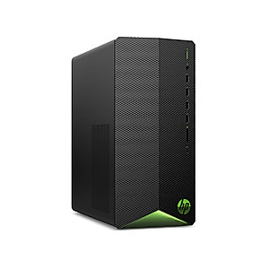 HP Pavilion Gaming Desktop, 10th Generation Intel Core i5-10400F Processor, NVIDIA GeForce RTX 3060 Graphics, 8 GB RAM, 512 GB SSD, Windows 11 Home (TG01-1161, Shadow Black)