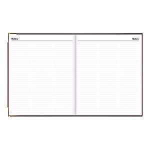 Letts of London Classic Weekly Planner, 12 Months, January to December, 2024, Appointments, Gold Corners, Quarto Size, 10.25" x 8.25", Burgundy (C32YBY-24)