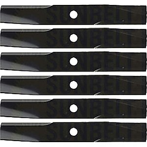 (6 Pack) Premium Medium Lift Replacement XHT Lawn Mower Blade Fits Toro/Wheel Horse 107982 | 14" x 2" / 0.6875" Hole