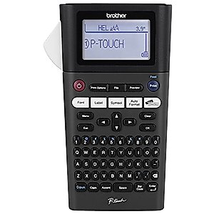 Brother P-touch, PTH300LI, Rechargeable Portable Label Maker, One-Touch Formatting, Vivid Bright Display, Fast Printing Speeds, Black
