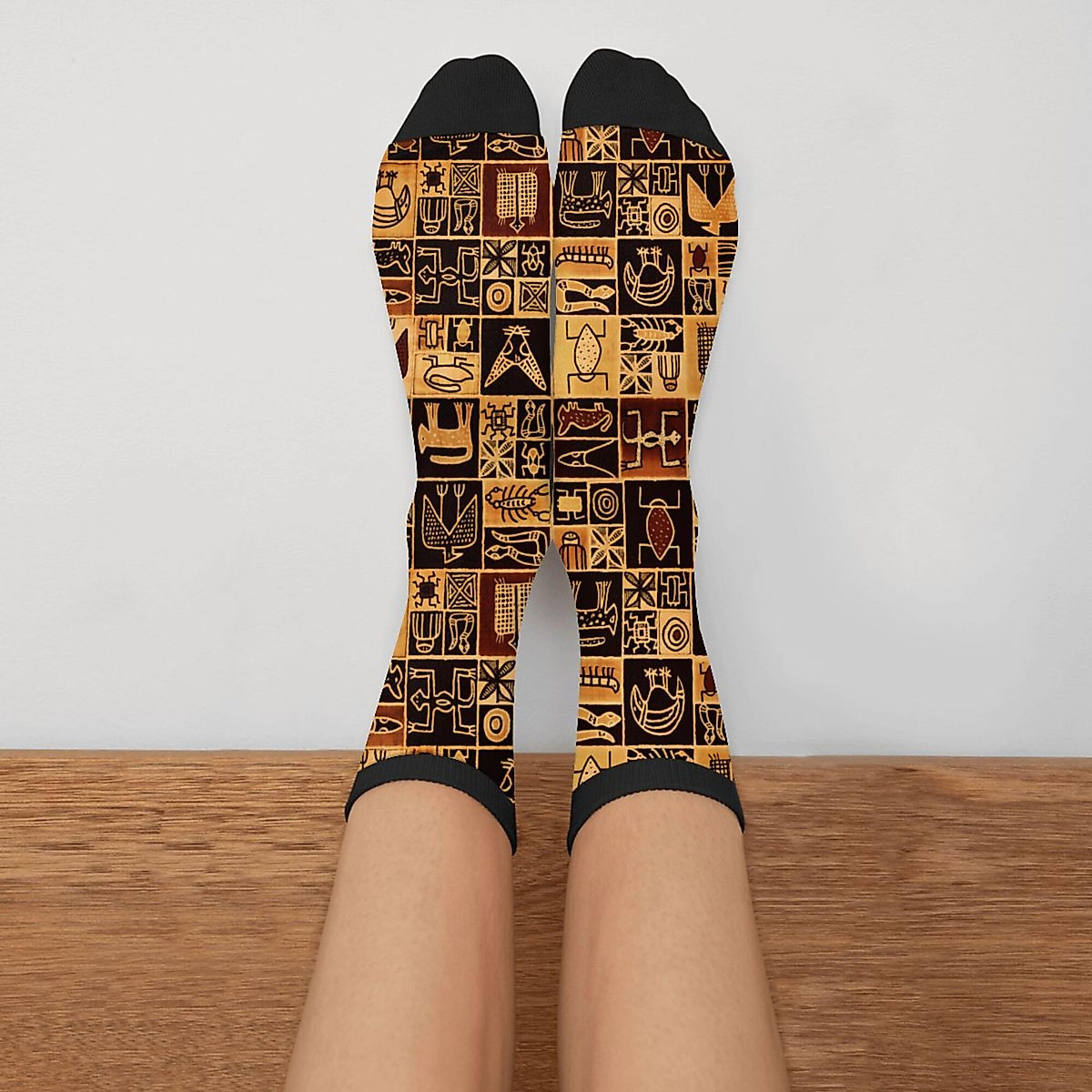 African Egyptian Culture Novelty Socks For Women & Men One Size