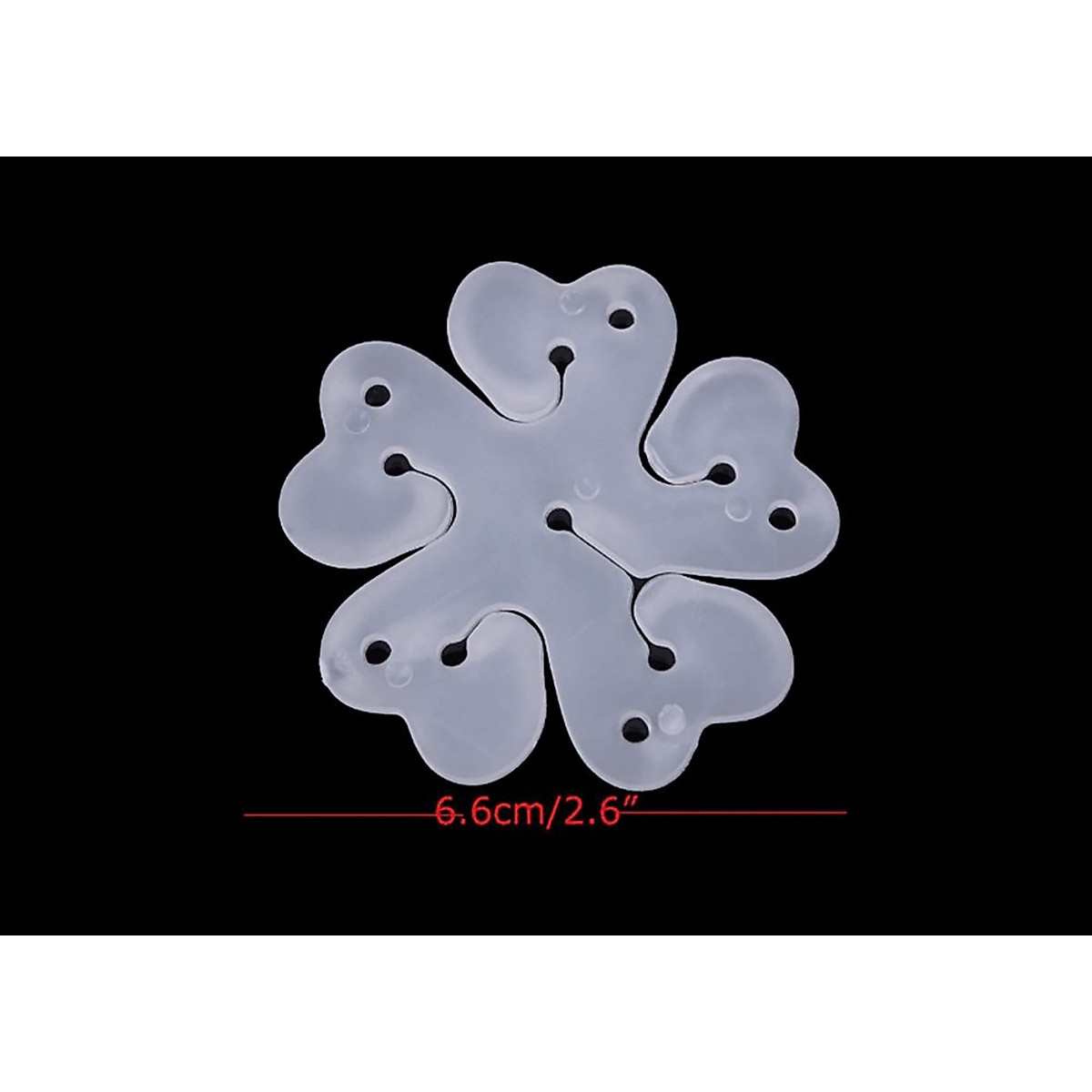 Kissmi 100 Pcs Flower Shape Balloon Clips Holder,for Wedding BirthdayParty Decoration