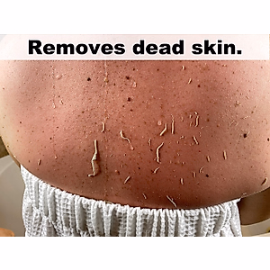 WATCH ME GLOW Silk Exfoliating Glove 100% Turkish Silk DEEP EXFOLIATING Body Scrubber Dead Skin Removal Body Exfoliator SMOOTHS SKIN and Keratosis Pilaris Exfoliating Mitt