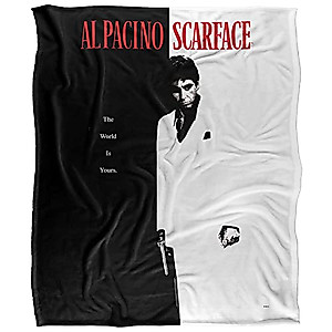 Scarface Poster Officially Licensed Silky Touch Super Soft Throw Blanket 50" x 60"