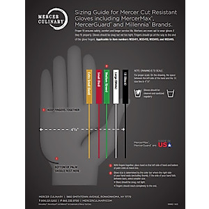 Mercer Culinary Millennia Level A5 Cut Glove, Medium, White