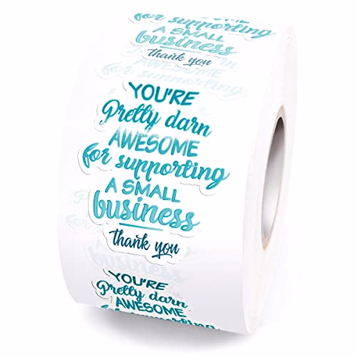 Wailozco You're Pretty Darn Awesome for Supporting - Thank You Handmade Stickers, Small Shop Stickers, Envelopes Labels for Small Business - 500 Per Roll