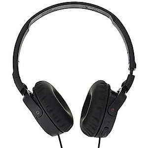 Sony MDR-ZX110NC Extra Bass Noise-Cancelling Headphones with Neodymium Magnets & 30mm Drivers, Black (Renewed)