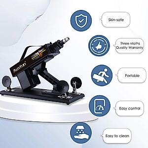 Sex Machine Thrusting Machines for Men Women,Love Machine Device Gun with 6 Attachments,3 XLR Connector Fucking Machine for Solo and Couples