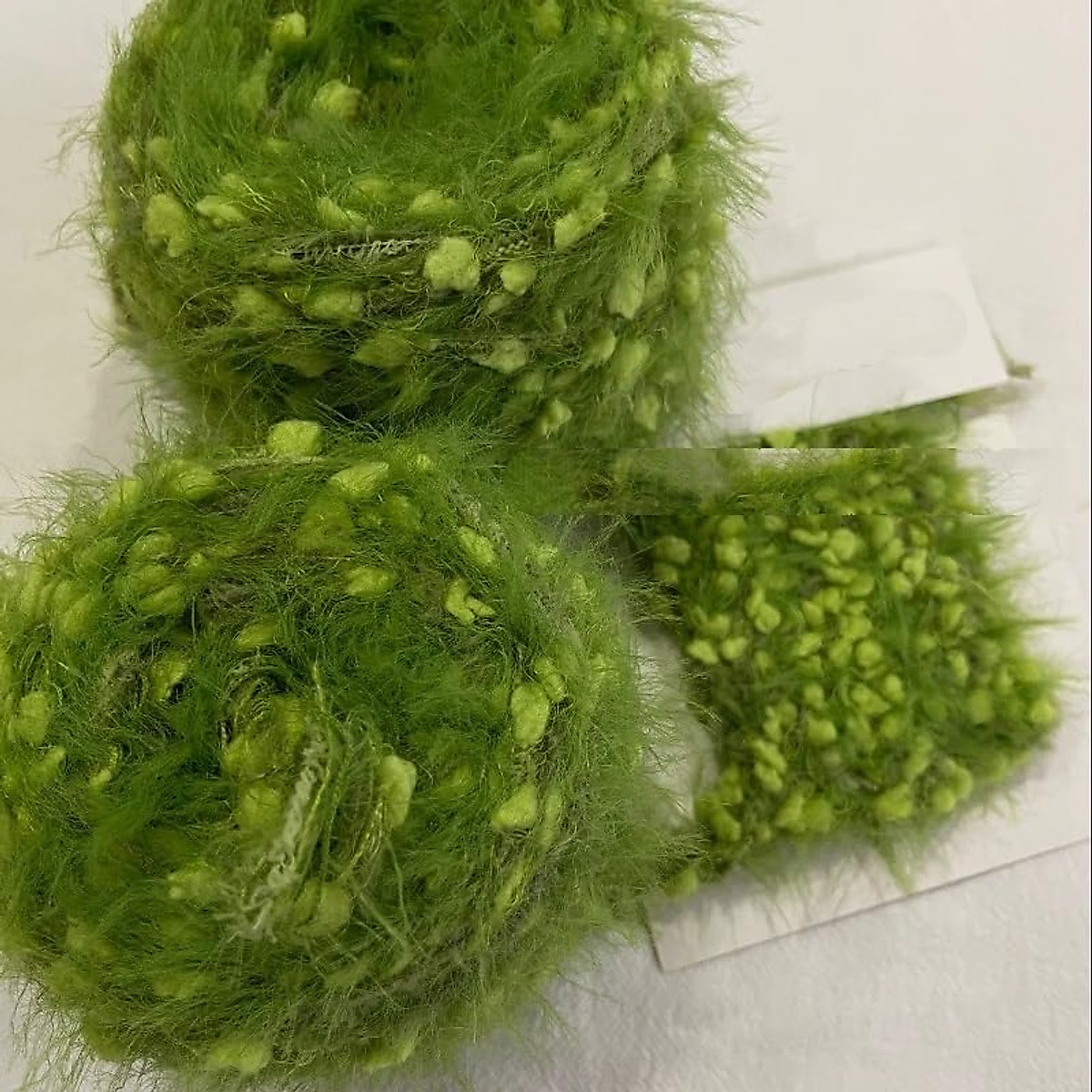125g/roll Green Yarn Tricot Wool Blends DIY Hand Knitting Features Hand Mixed Plush Yarn Wool Ball Crochet Woven Hairpin Sweater (Color : 04 125g)