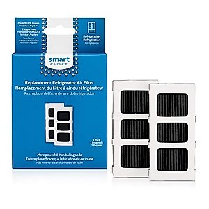 Smart Choice SCPAULTRA2 Refrigerator Air Filter, 3.8" x 1.8", 2 Count