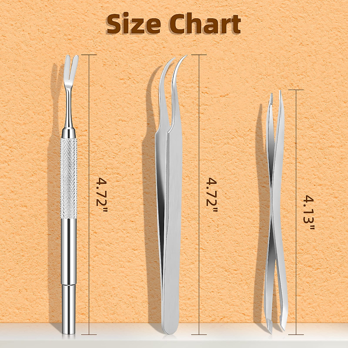 Rypet Tick Remover Tool Set - Stainless Steel Tick Remover Kit for Cats Dogs and Humans(Pack of 3)