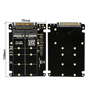 CERRXIAN SFF-8639 NVME U.2 to NGFF M.2 M Key & B Key SSD Adapter for 2280 2260 2242 2230 SSD (Not SATA Interface)