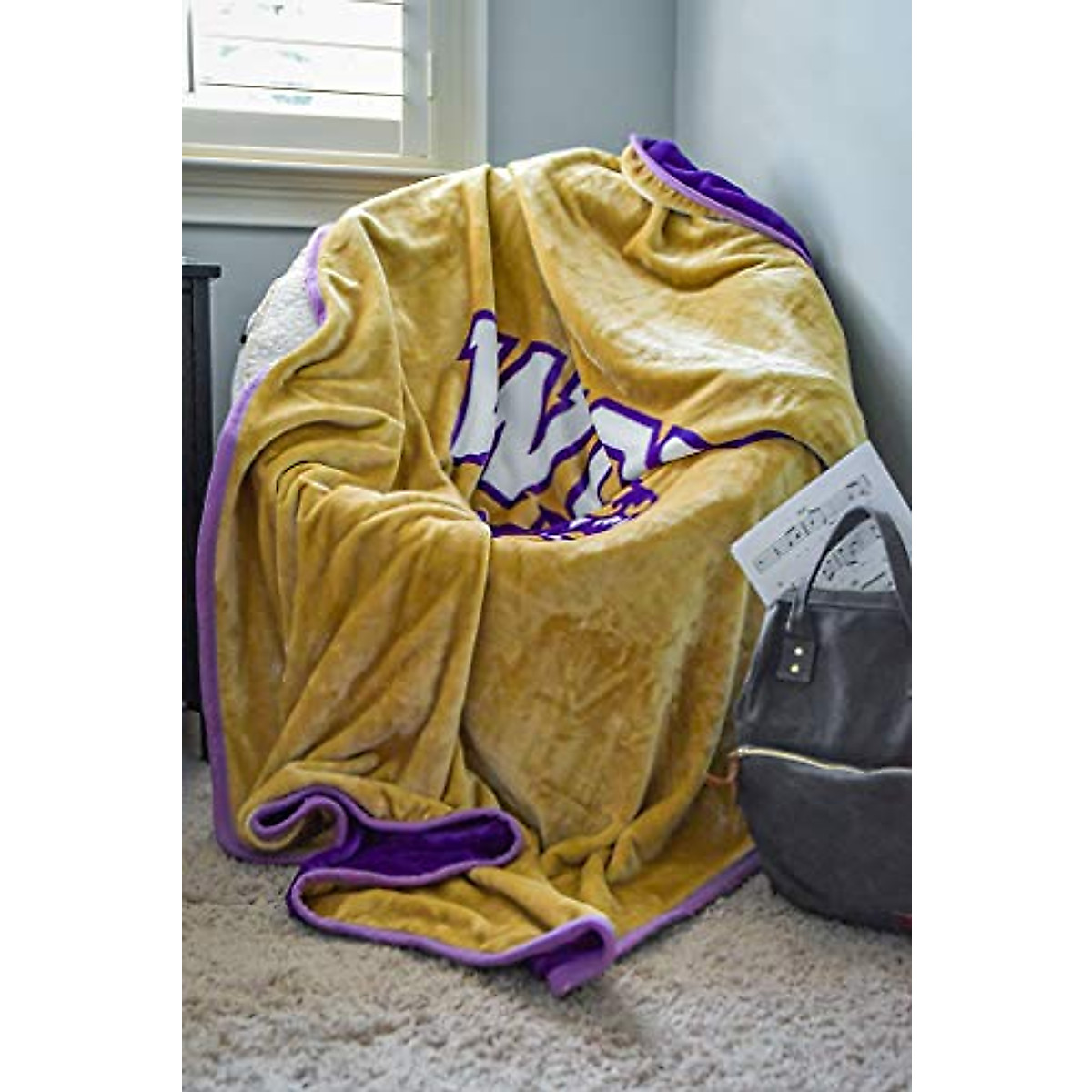 Dormitory 101 Western Carolina University WCU Catamount Premium Quality Plush Fleece Blanket Throw - X Large 60"X80". Fits Queen or Twin XL. Great Gifts!