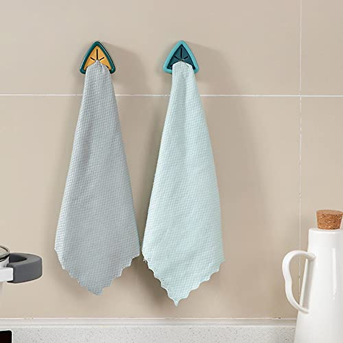 YiFrZour 8 Pack Towel Hooks Bathroom Towel Hooks Door Hanging Towel Racks Towel Hooks, Easy to Install Wall Towel Hooks, Perfect for Bathroom, Shower Or Outdoor Towel Racks