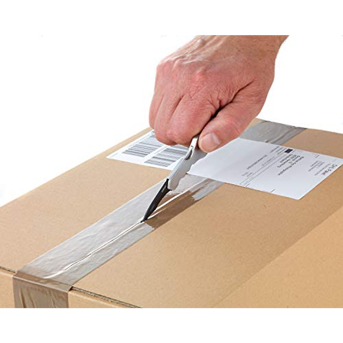 TROIKA Silver Tone Box Opener Keyring