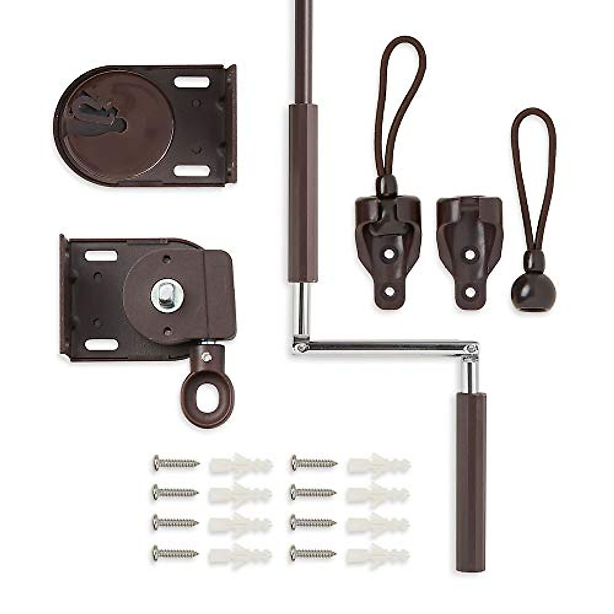 Coolaroo 448264 Cordless Outdoor Roller Shade with 90% UV Protection, Mocha