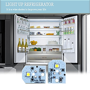 WR55X11132 WR55X25754 Refrigerator LED Light Compatible for GE Refrigerator LED Light Bulb, Fit GE Refrigerator LED Light Module Replace WR55X30602 WR55X26486 PS4704284 AP6261806 (8PC)