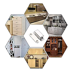 Mousike Cabinet Magnets Magnetic Door Catch Stainless Steel Door Magnet for Kitchen Bathroom Cupboard Wardrobe Closet Closures Cabinet Door Drawer Latch 20 lbs(10Pack)