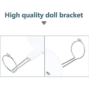 NUOBESTY 6pcs Doll Display Rack Toy Model Bracket Doll Storage Rack Portable Doll Stand