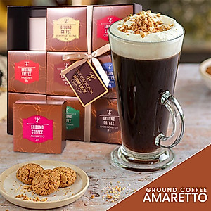 Coffee Gift Set - 9 Assorted Gourmet Ground Flavours Including French Vanilla Mocha, Perfect Gifts For Coffee Lovers