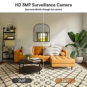 XVIM Wireless Camera, 3MP Light Bulb Security Camera with 32G SD Card, 360° Surveillance Camera Night Vision Motion Detection Remote Access