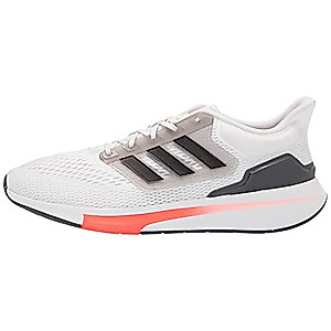 adidas Men's EQ21 Trail Running Shoe, White/Black/Grey, 10